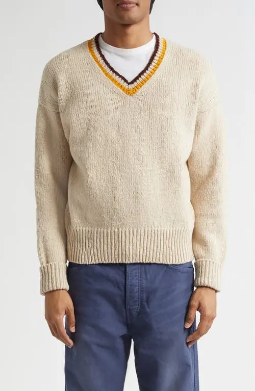 Visvim College Wool & Cashmere V-neck Sweater