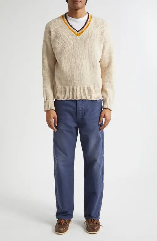Visvim College Wool & Cashmere V-neck Sweater