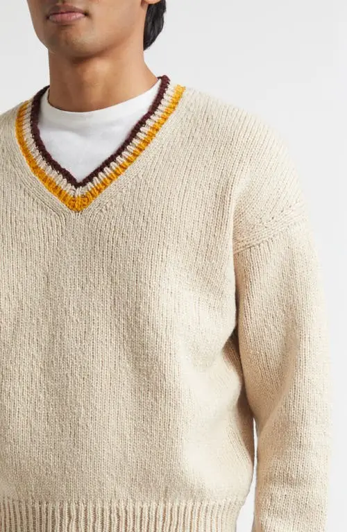 Visvim College Wool & Cashmere V-neck Sweater