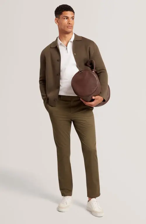 Ted Baker London Howetown Stretch Cotton Chinos - Khaki