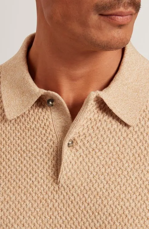 Ted Baker London Janko Textured Polo - Camel
