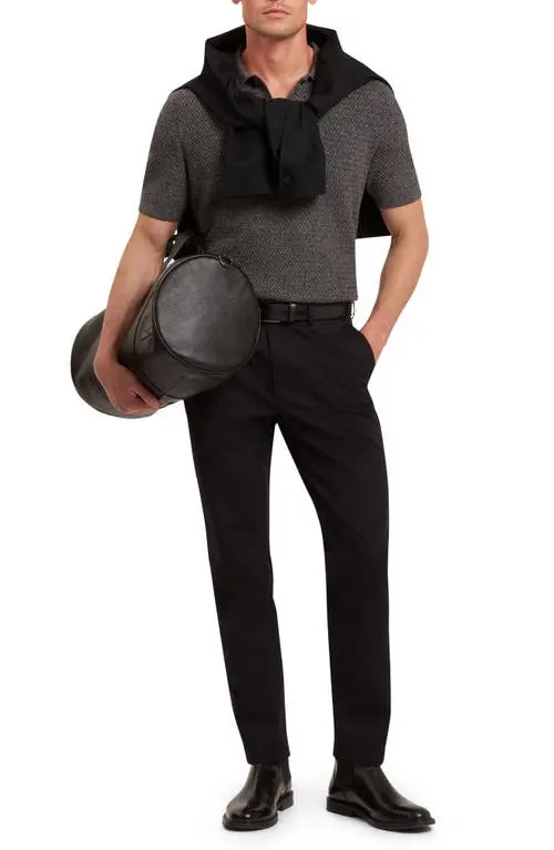 Ted Baker London Janko Textured Polo - Mid-grey