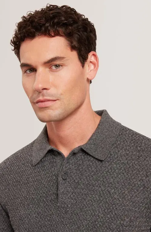 Ted Baker London Janko Textured Polo - Mid-grey