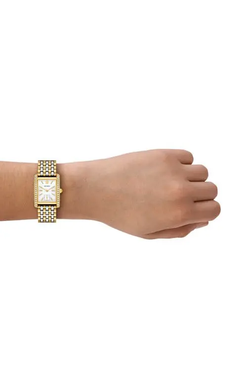 Tory Burch The Eleanor Crystal Bracelet Watch - Two Tone