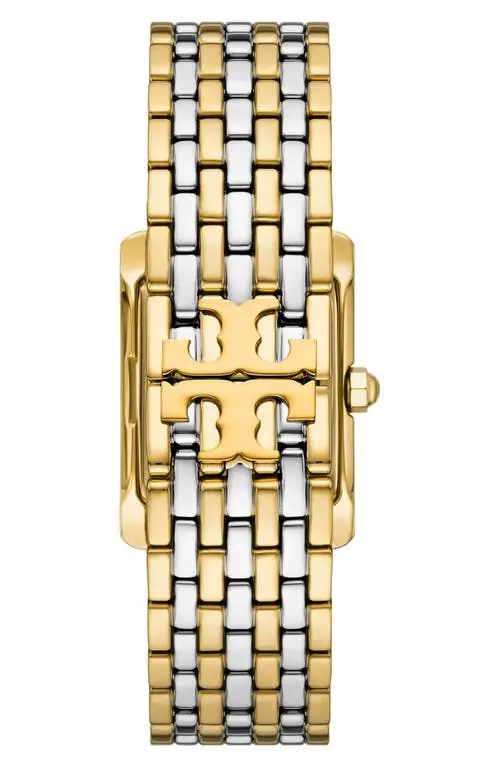 Tory Burch The Eleanor Crystal Bracelet Watch - Two Tone