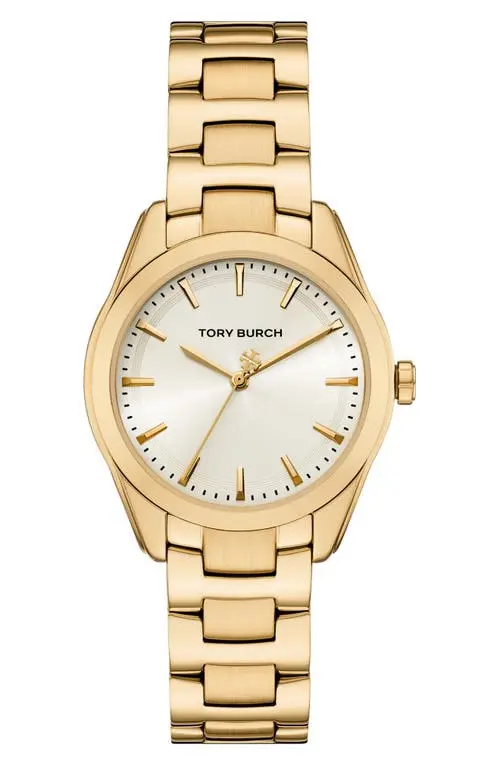 Tory Burch The Miller Bracelet Watch - Pale Gold