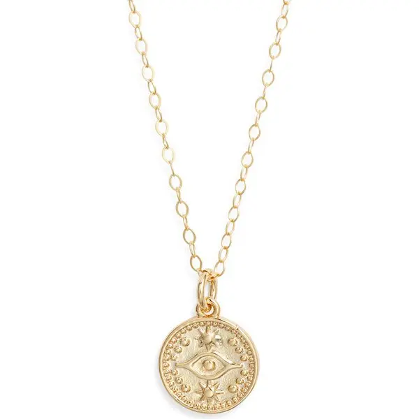CHILD OF WILD Delicate Protection Pendant Necklace - Gold