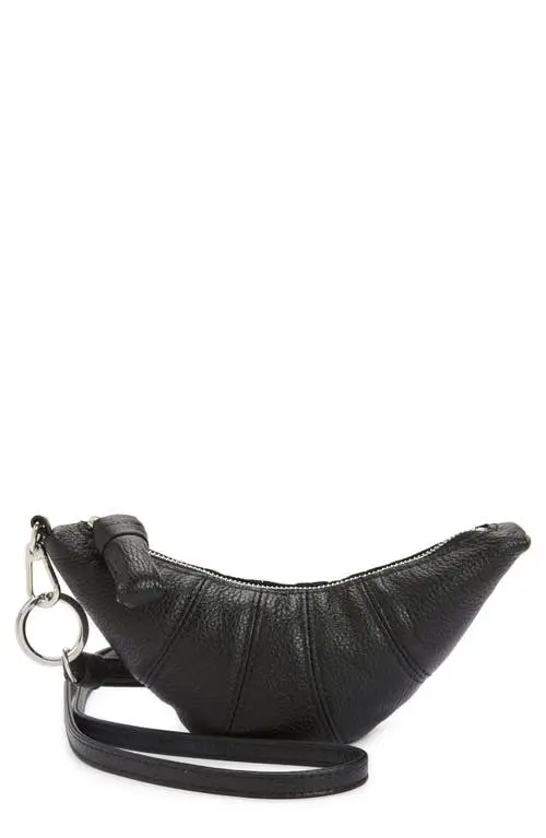 LEMAIRE Croissant Leather Coin Purse - Black