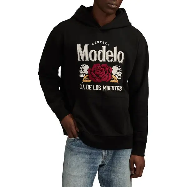 Lucky Brand Embroidered French Terry Hoodie