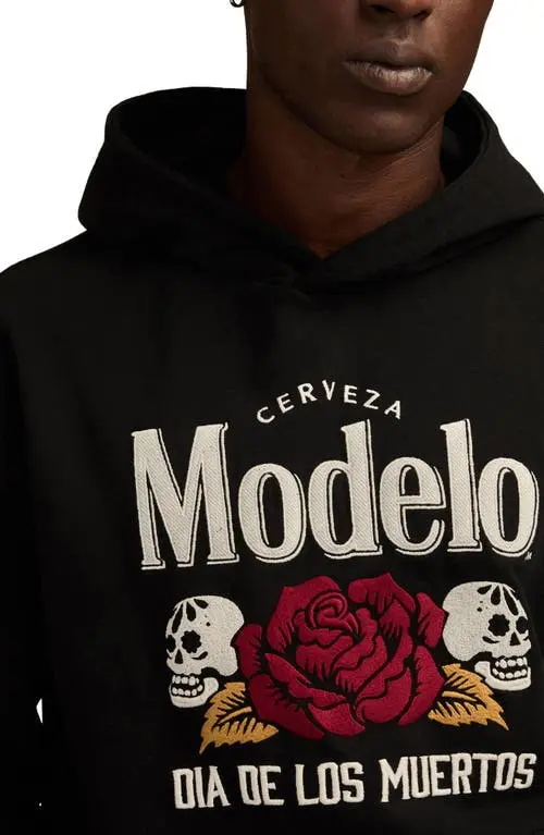 Lucky Brand Embroidered French Terry Hoodie