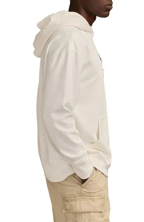 Lucky Brand Skull Embroidered Hoodie