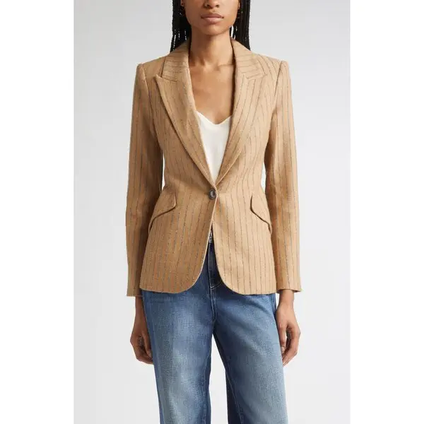 L'Agence Chamberlin Striped Blazer