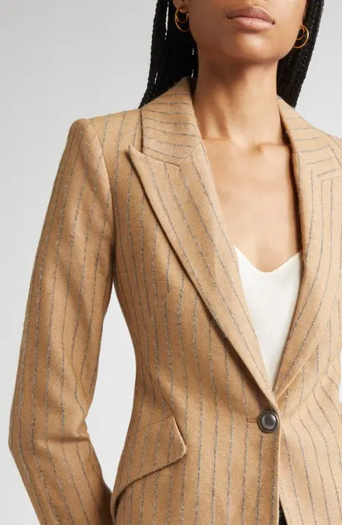 L'Agence Chamberlin Striped Blazer