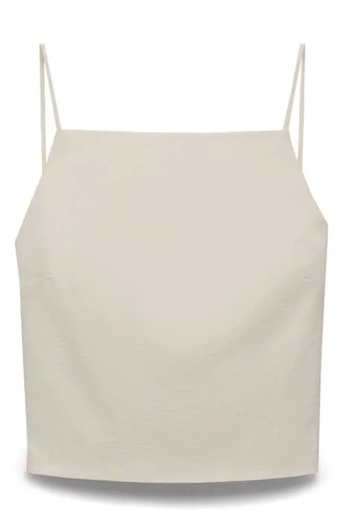 Mango Square Neck Camisole - Ecru