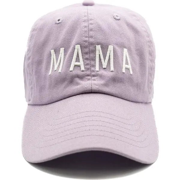 REY TO Z Mama Embroidered Baseball Hat - Purple
