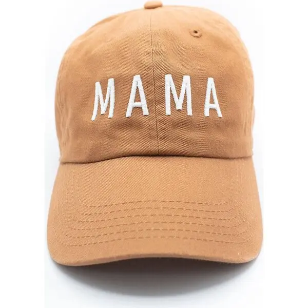 REY TO Z Mama Embroidered Baseball Cap - Terra Cotta