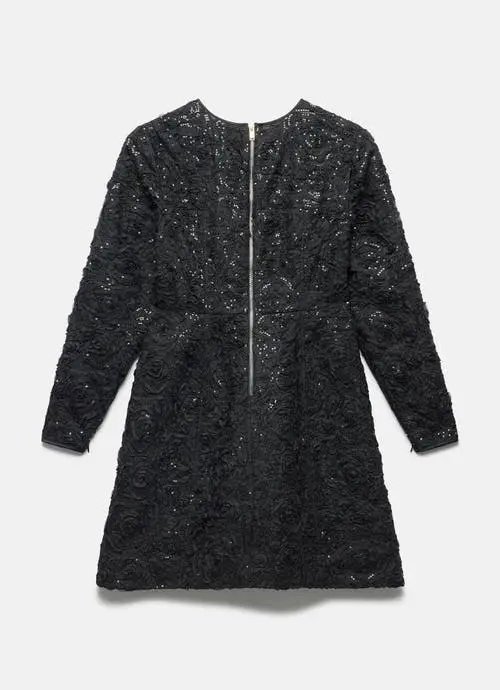 Mint Velvet Sequin Applique Mini Dress