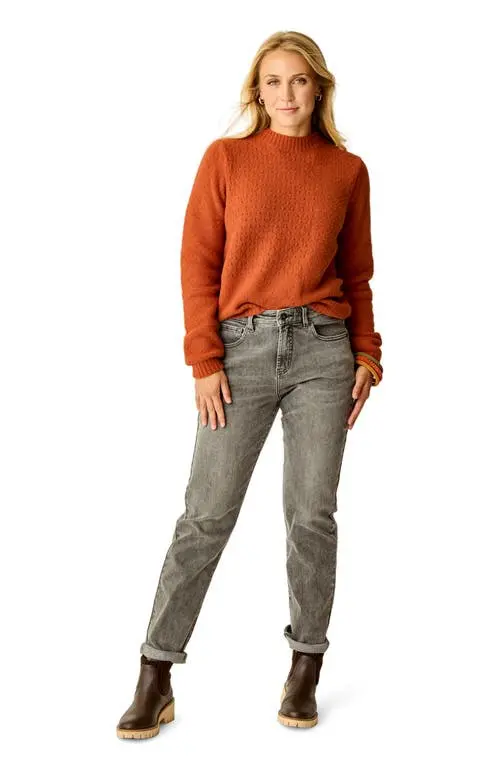 Carve Designs Monroe Stitched Sweater - Copper