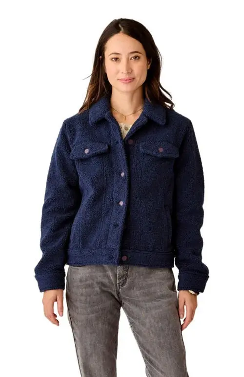 Carve Designs Boucle Fleece Trucker Jacket