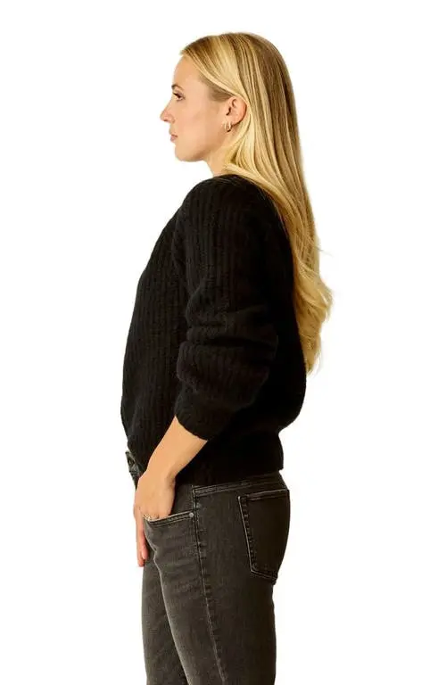 Carve Designs Daphne Wool Cardigan - Black