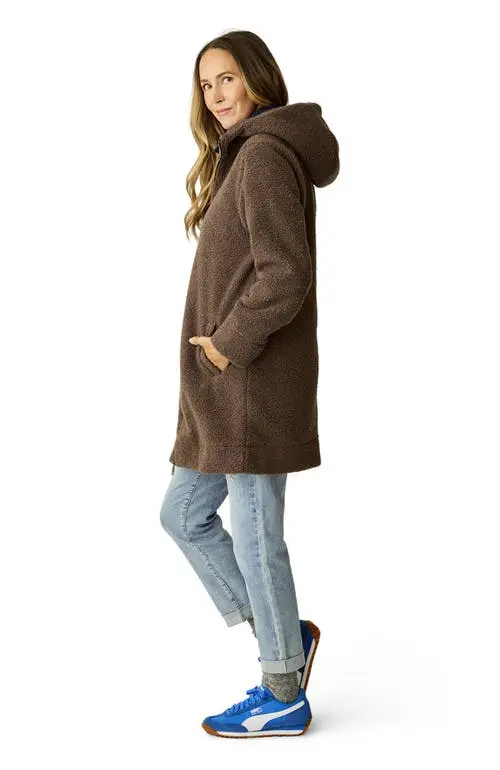 Carve Designs Indy Boucle Fleece Jacket - Espresso