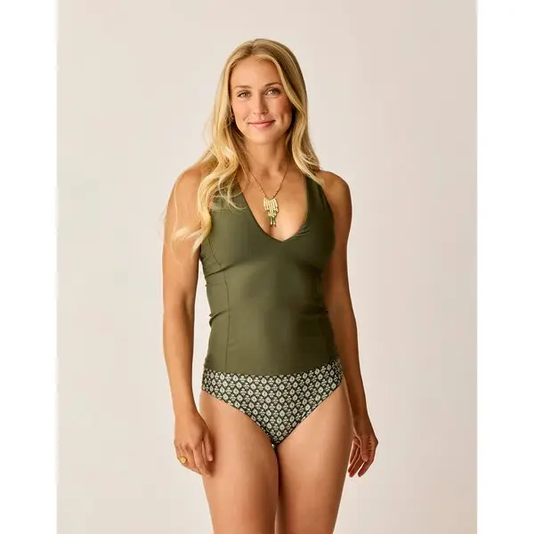 Carve Designs Serenity Compression Tankini - Dark Fir