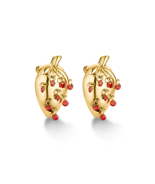 HEY HARPER Strawberry Stud Earrings