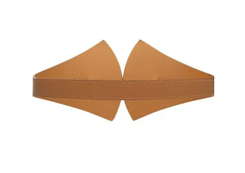 VAINCOURT PARIS La Remarquable Leather Belt - Camel