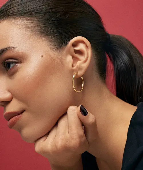 HEY HARPER Small Thin Hoop Earrings