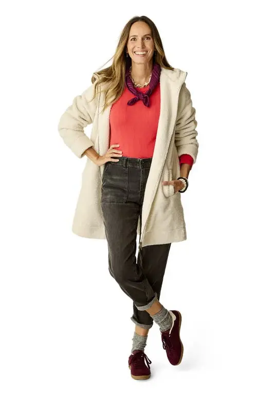 Carve Designs Indy Boucle Fleece Jacket - Birch