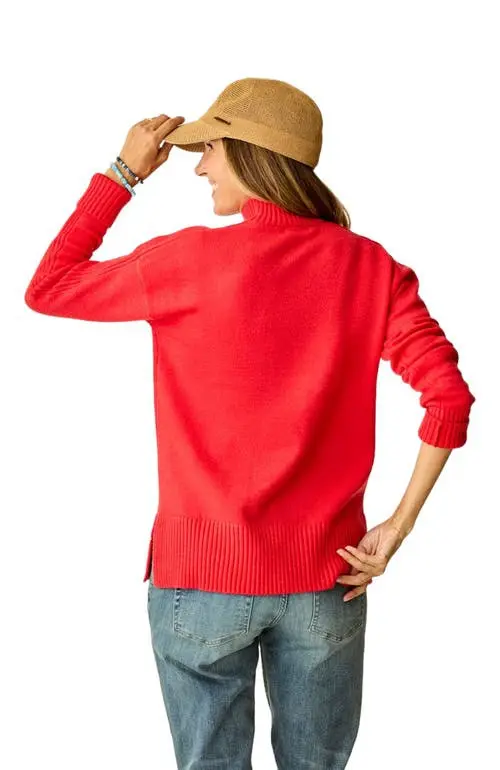 Carve Designs Woodward Pullover Sweater - Poinsettia