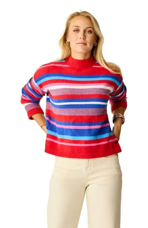 Carve Designs Olivia Plush Sweater - Multistripe