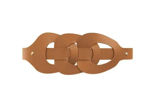 VAINCOURT PARIS L'elegante Leather Corset Belt - Camel