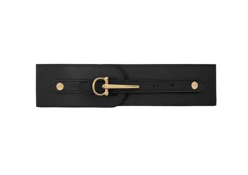VAINCOURT PARIS La Gracieuse Leather Corset Belt - Black