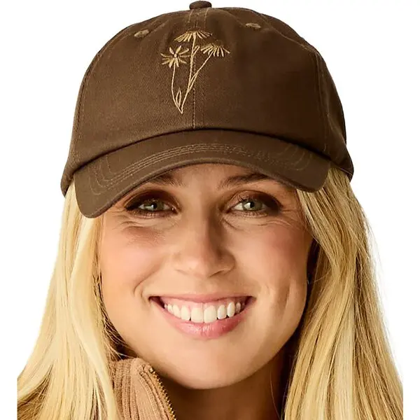 Carve Designs Embroidered Baseball Cap - Espresso