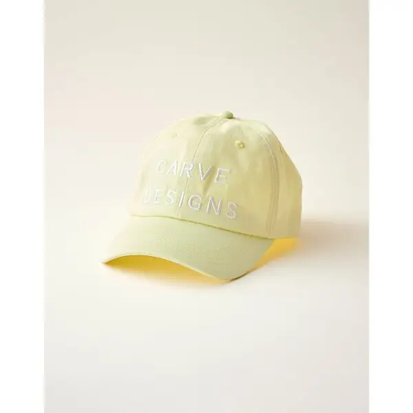 Carve Designs Embroidered Baseball Cap - Light Limeade