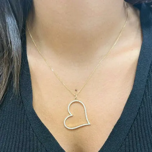 THE LOVERY FINE JEWELRY Diamond Heart Charm