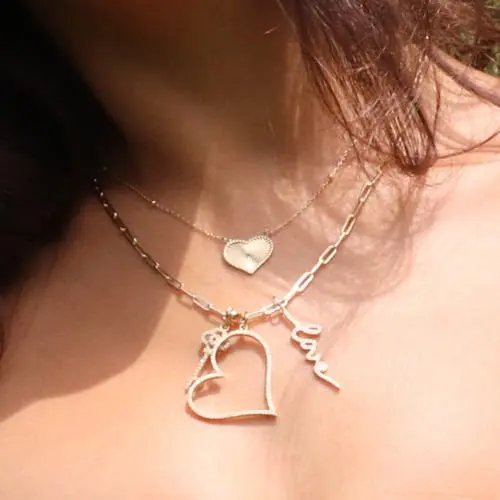 THE LOVERY FINE JEWELRY Diamond Heart Charm
