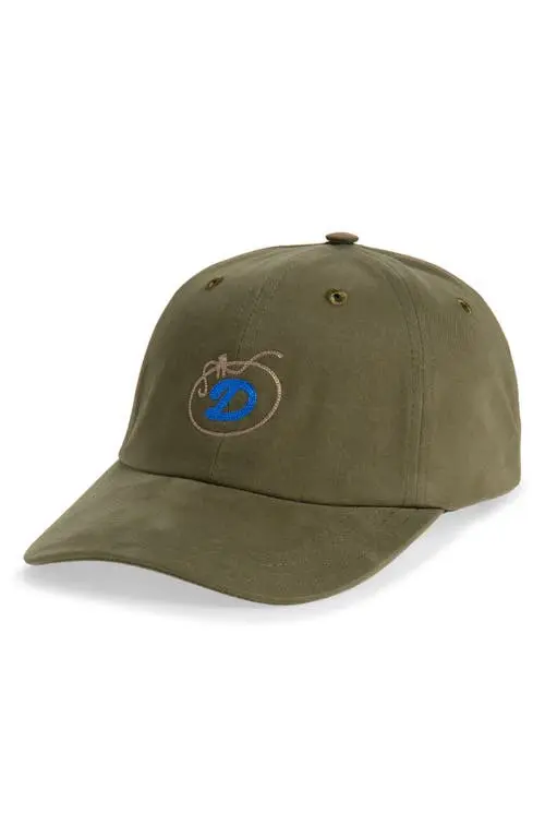DRAKE'S Lasso Embroidered Baseball Cap - Khaki
