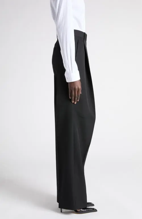TOM FORD Fluid Straight Leg Tuxedo Trousers - Lb999 Black