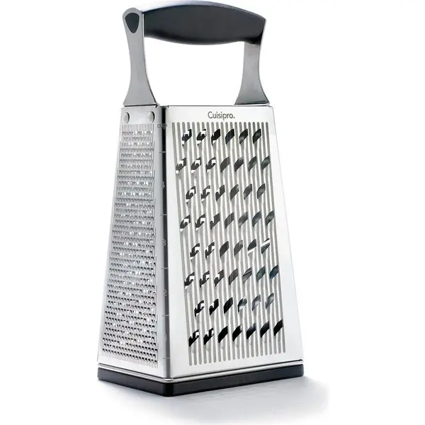 CUISIPRO Surface Glide Technology 4 Sided Box Grater - Silver