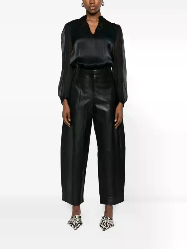 TWINSET Lace-detail Blouse - Black