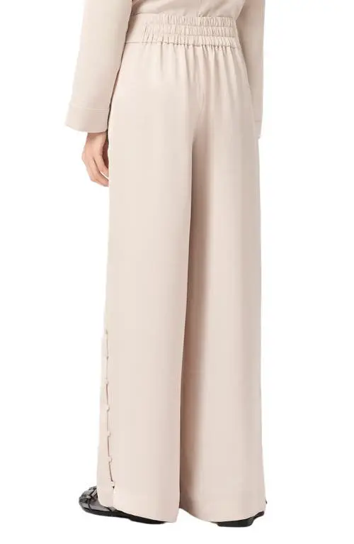 ALLSAINTS Leanne Wide Leg Trousers - Antique White