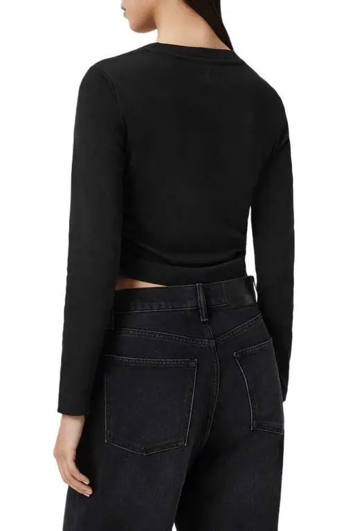 ALLSAINTS Ruched Cotton Top