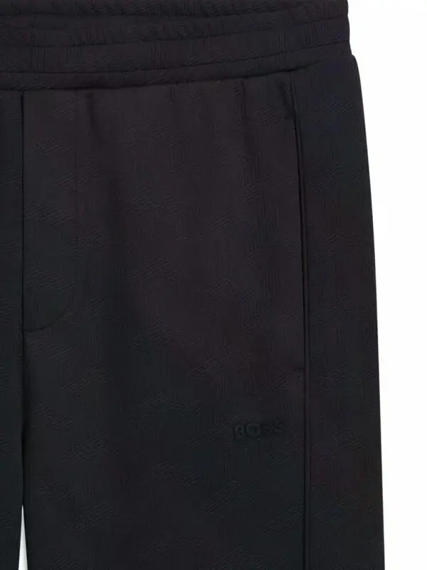 BOSS Elastic-waist Trousers - Blue