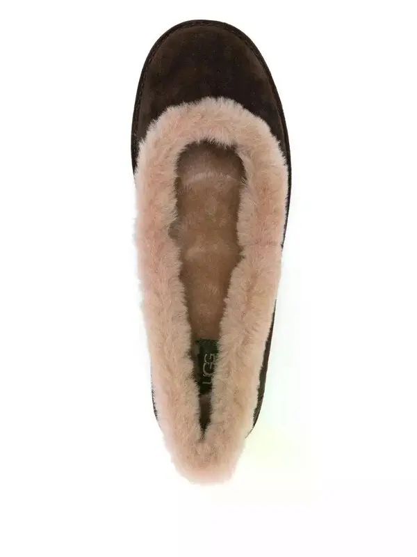 UGG Suede Ballerina Shoes - Brown
