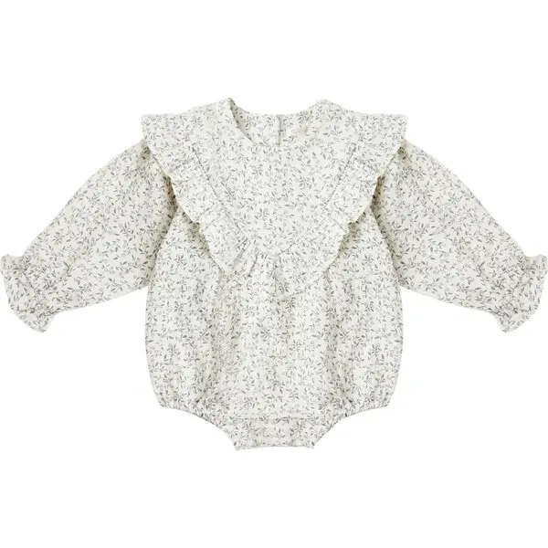 RYLEE + CRU Ruffle Cotton Bubble Romper