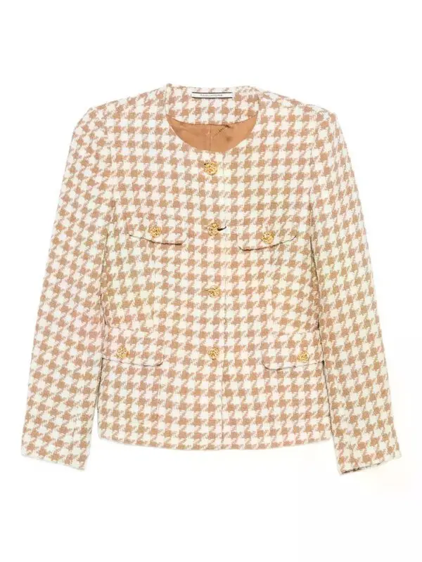 Tagliatore Houndstooth Button-fastening Jacket