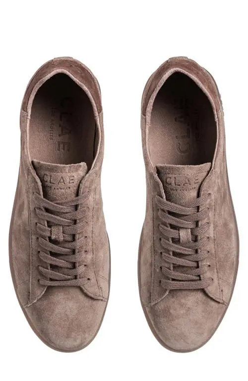 Clae Bradley Low Top Leather Sneaker - Portabella Suede