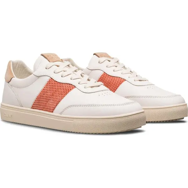 Clae Davis Perforated Leather Sneakers